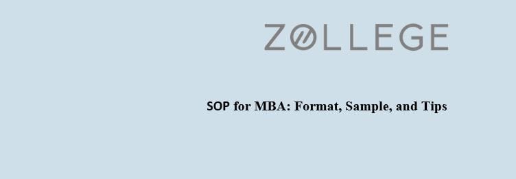 SOP for MBA: Format, Sample, and Tips