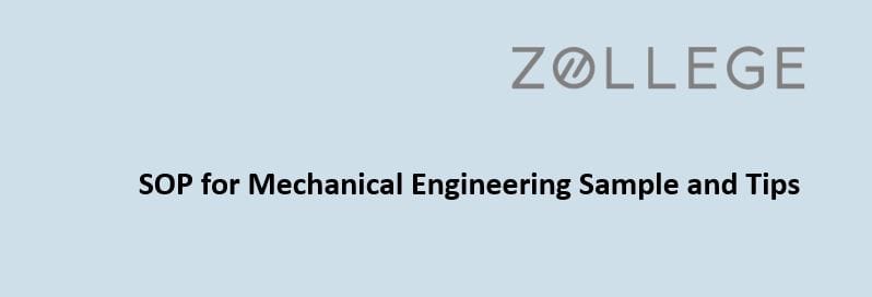 SOP for Mechanical Engineering Sample and Tips