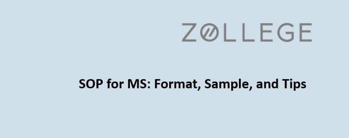 SOP for MS: Format, Sample, and Tips