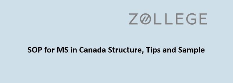 SOP for MS in Canada: Format, Sample, and Tips