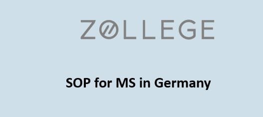 SOP for MS in Germany: Format, Sample, and Tips