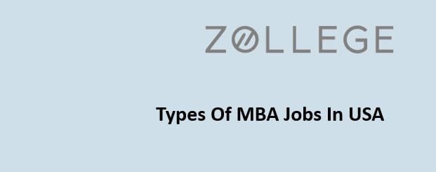Types Of MBA Jobs In USA