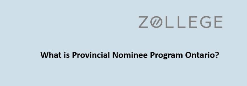 What is Provincial Nominee Program Ontario?