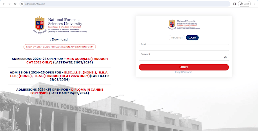 NFSU Admission 2024 (Open): Dates, Eligibility, Application Form ...