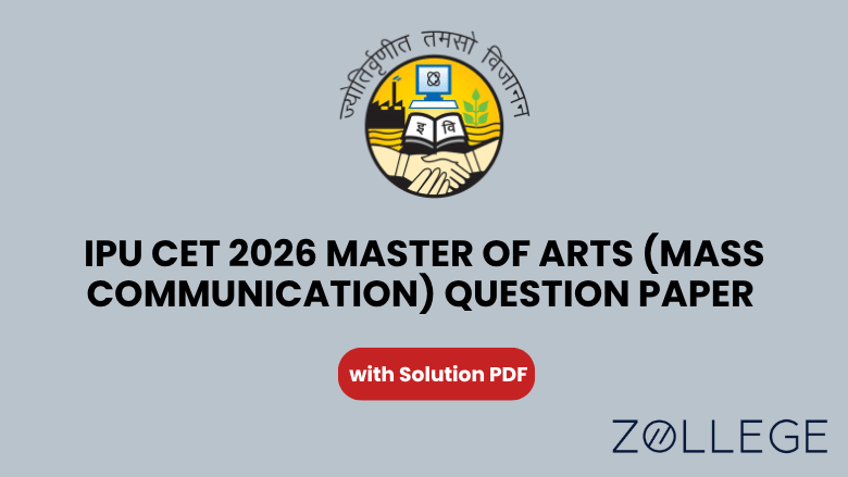 IPU CET 2026 Master of Arts in Mass Communication Question Paper with ...
