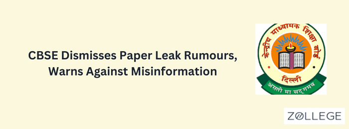 CBSE Dismisses Paper Leak Rumours, Warns Against Misinformation