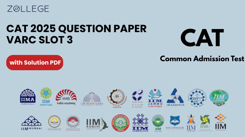 CAT 2025 Slot 3 Question Paper VARC: Download Question Paper with ...