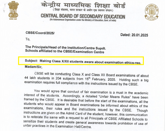 CBSE Board Exams 2025: Guidelines on Ethics, Permitted Items, and Dress ...