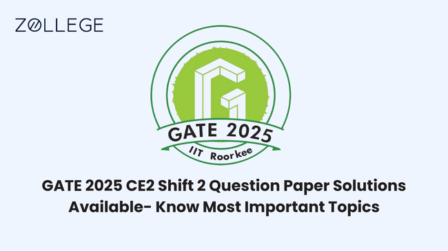 GATE 2025 CE2 Slot 2 Download Question Paper PDF with Answer Key