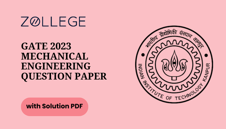 GATE 2023 Question Paper with Answer Key PDF for Mechanical Engineering ...