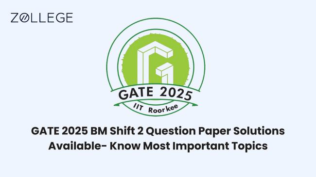 GATE 2025 BM Question Paper with Solution Answer Key PDF