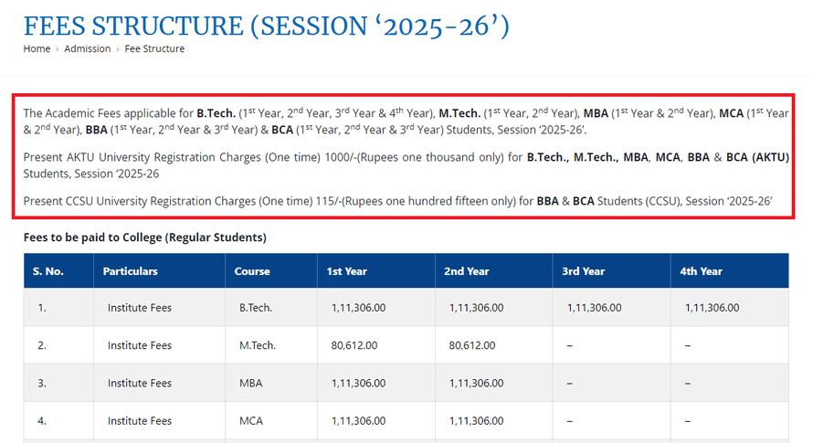 IPEC Ghaziabad Fee Structure Released For 2025; Check Details Here