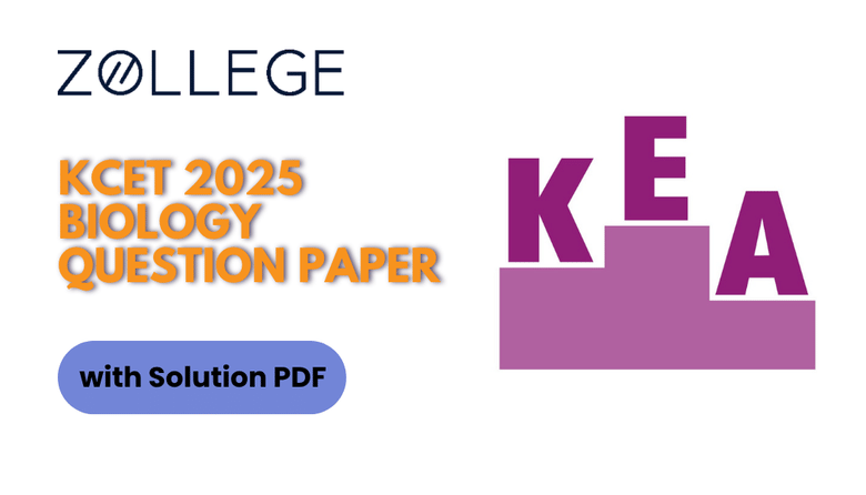 KCET 2025 Biology Question Paper with Solutions Pdf