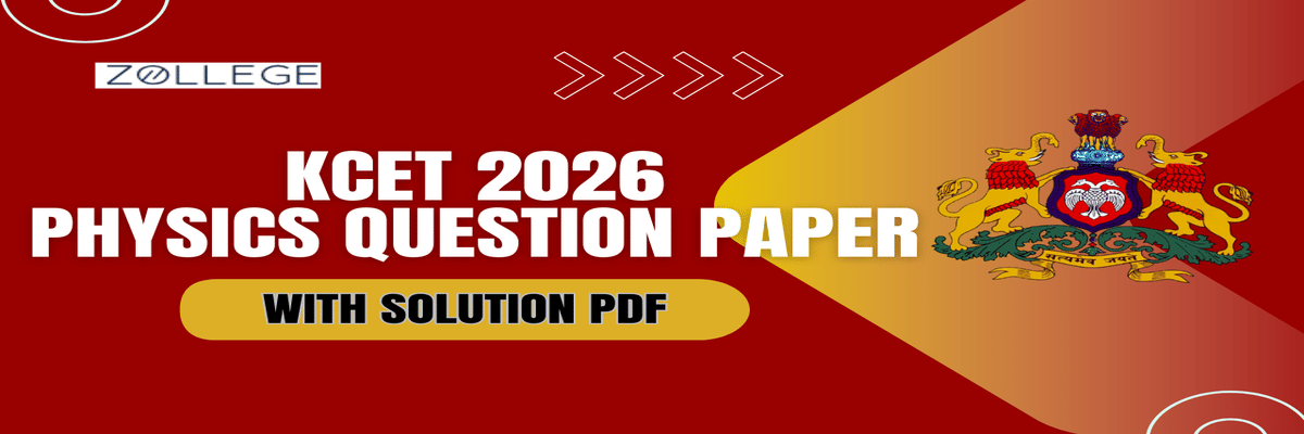 KCET 2026 Physics Question Paper with Solution PDF