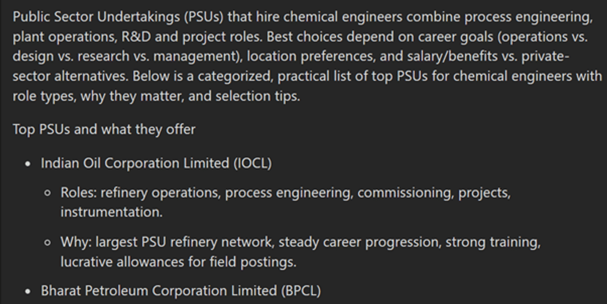 GATE Cutoff for PSU Chemical Engineering