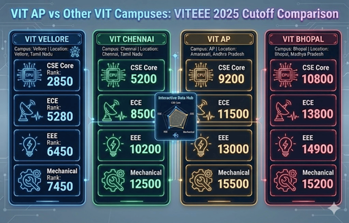 VITEEE 2026 Cutoff for VIT Vellore CSE Specializations