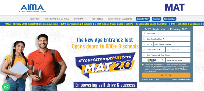 MAT Exam Registration 2025 Open For February Session: Check Last Date ...