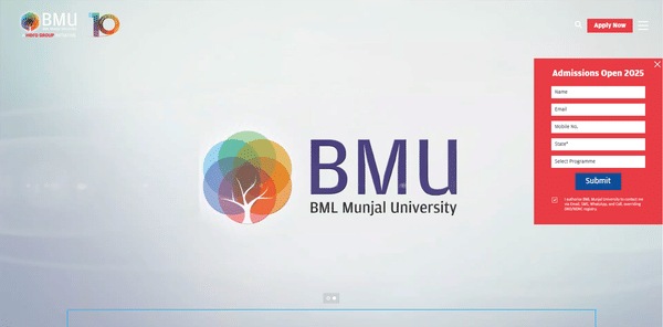 Apply Now: BML Munjal University UG, Law & PG Integrated Courses 2025