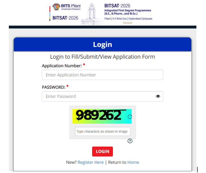 BITSAT 2026 Application Form Released; Check Direct Link
