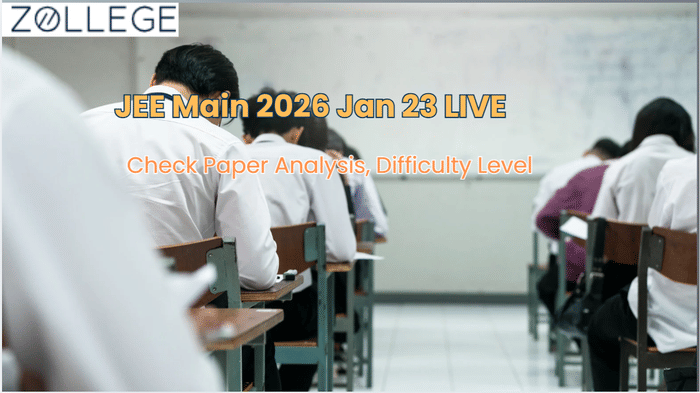 JEE Main 2026 Jan 23 LIVE: Check Paper Analysis, Difficulty Level