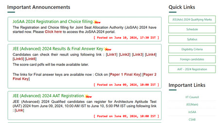 JEE Advanced 2024 Counselling Live Updates: Round 3 Seat Allocation ...