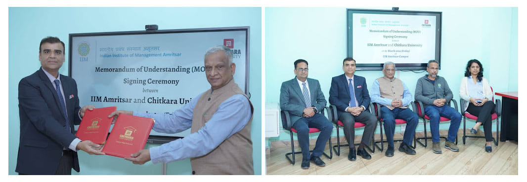 Chitkara University and IIM Amritsar Launch Residential Certification ...