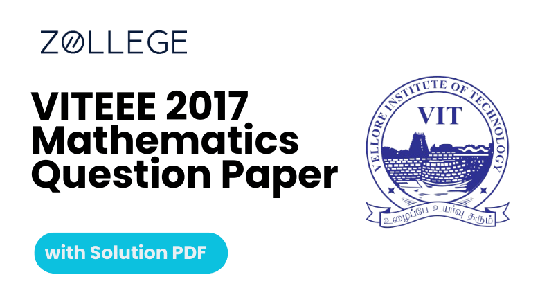 VITEEE 2017 Question Paper with Answer Key PDF for Mathematics