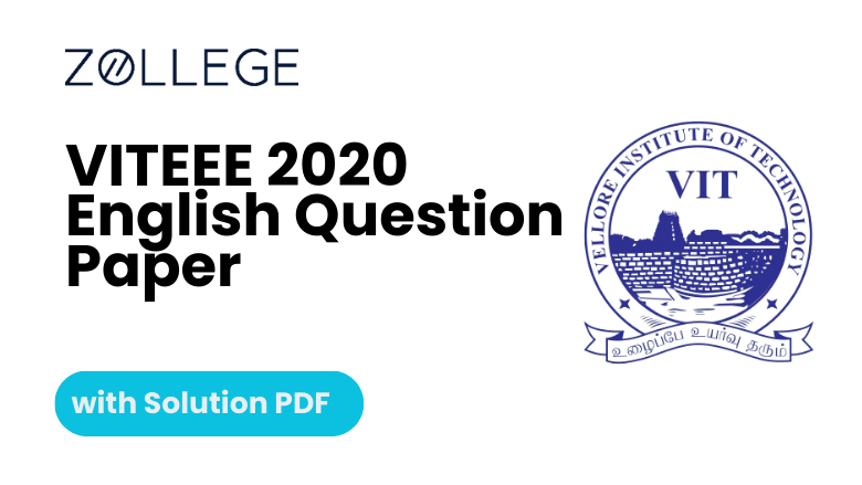 VITEEE 2020 Question Paper with Answer Key PDF for English