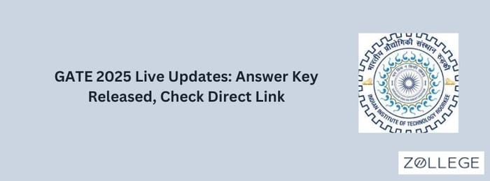 GATE 2025 Live Updates: Answer Key Released, Check Direct Link ...