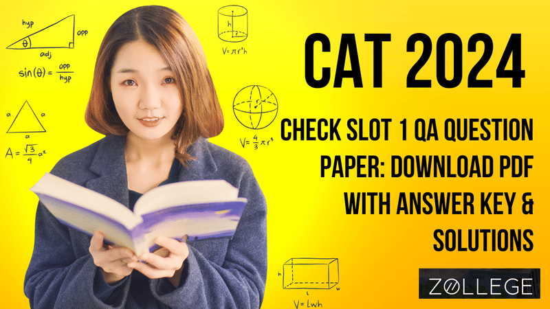 CAT 2024 Slot 1 QA Question Paper: Download PDF with Answer Key and ...