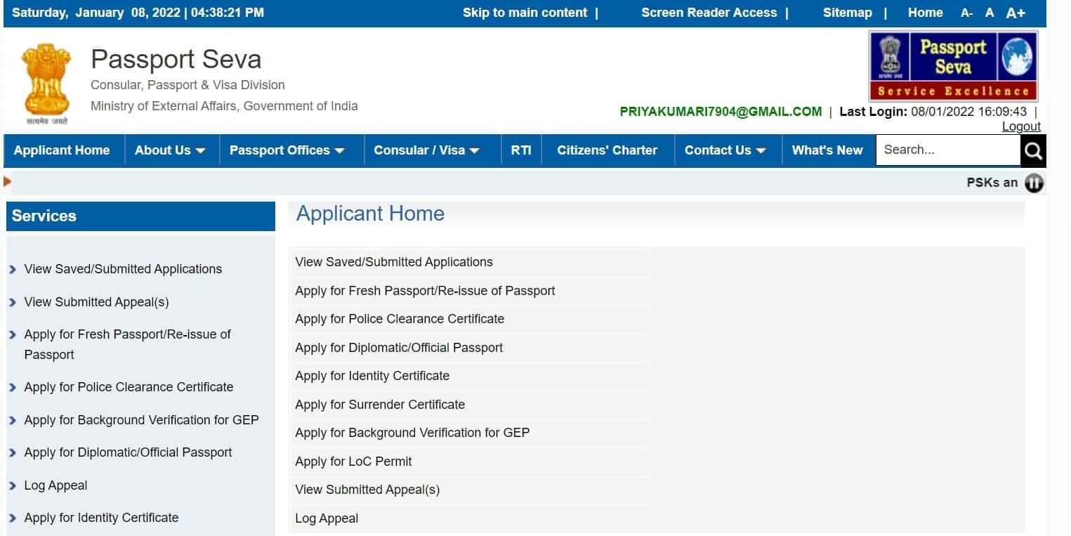 Check List of Documents Required for PCC