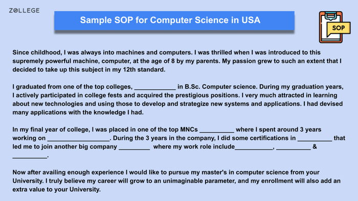 Statement of Purpose for Computer Science in the USA