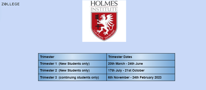 Holmes Institute -Melbourne Admissions: Requirements, Trimester Dates ...